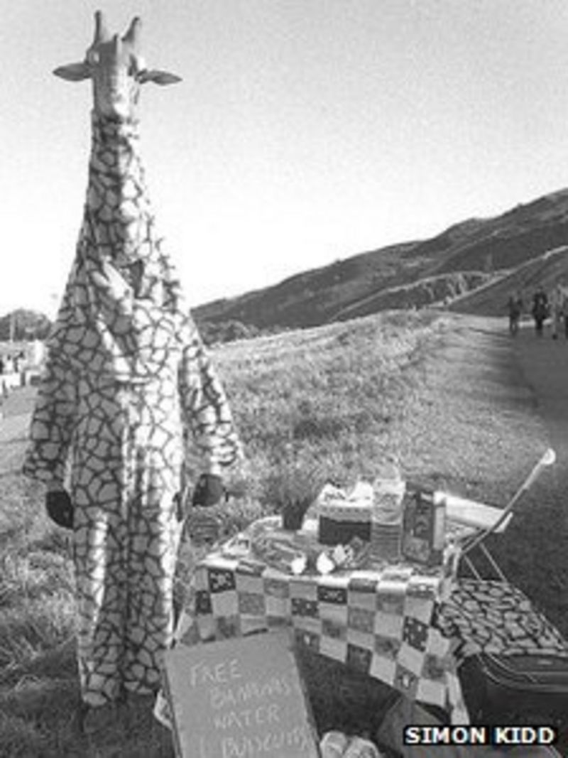 Armstrong The Good Giraffe speaks about his acts of kindness - BBC News