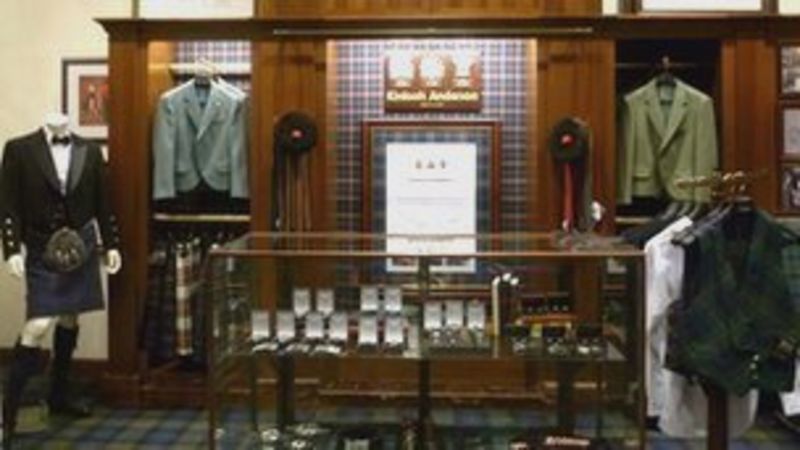 Kilt firm Kinloch Anderson opens store in New York - BBC News