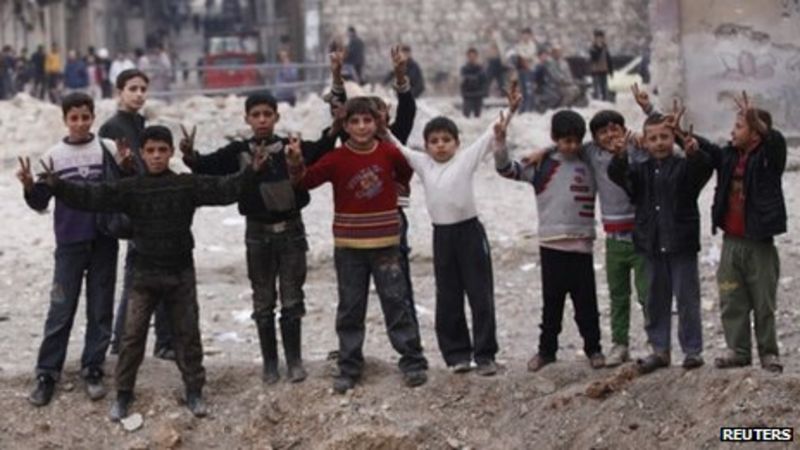 The Syrian children desperate for normality - BBC News