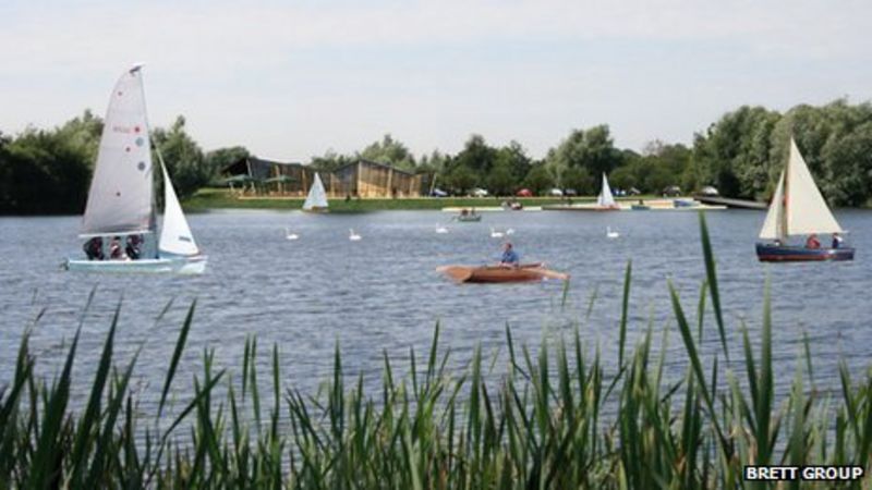 Conningbrook Lakes country park plans submitted - BBC News