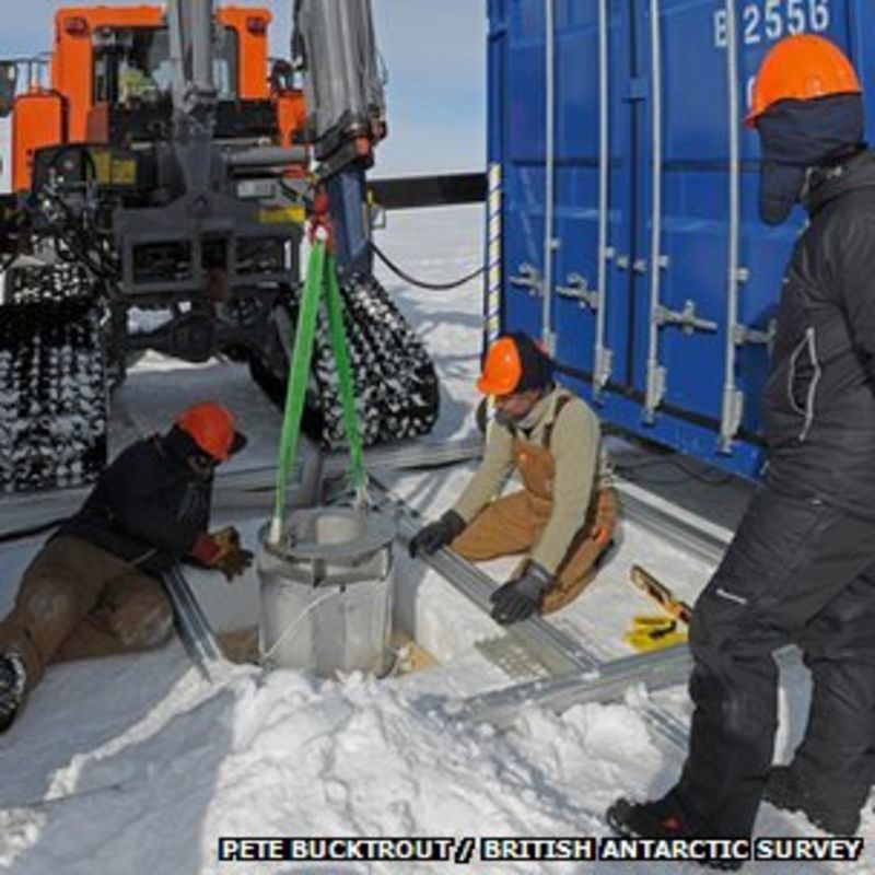 Drilling begins at lake hidden beneath Antarctic - BBC News