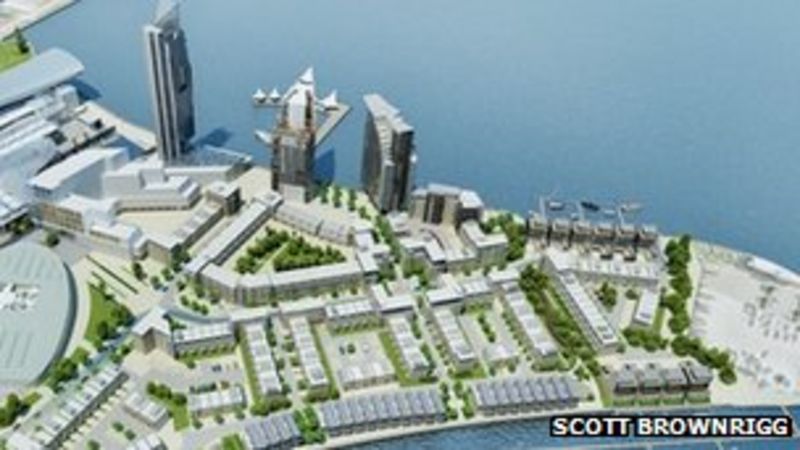 Cardiff Bay 798 homes and cantilever towers plan backed - BBC News