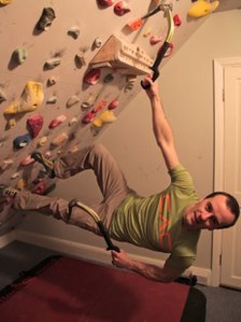 Hard climb: Injured pro-climber on his rocky recovery - BBC News