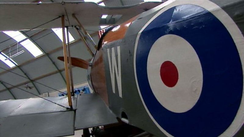 WW1 commemorations at Britain's first military airbase - BBC News