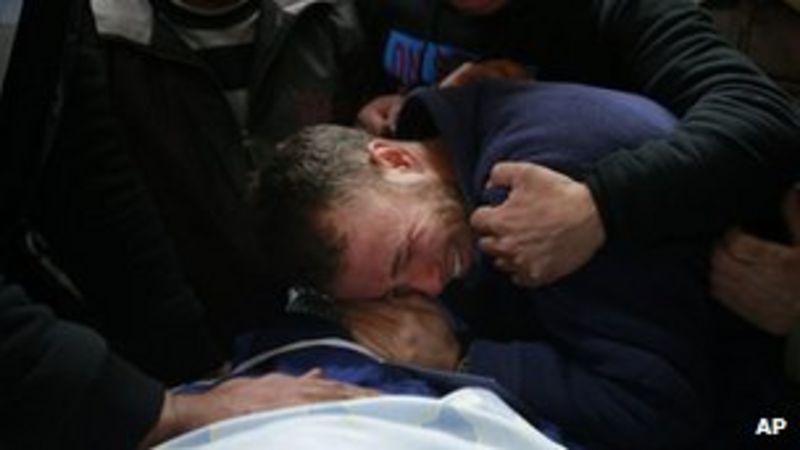 Shot Palestinian Mohammed Asfour dies in hospital - BBC News