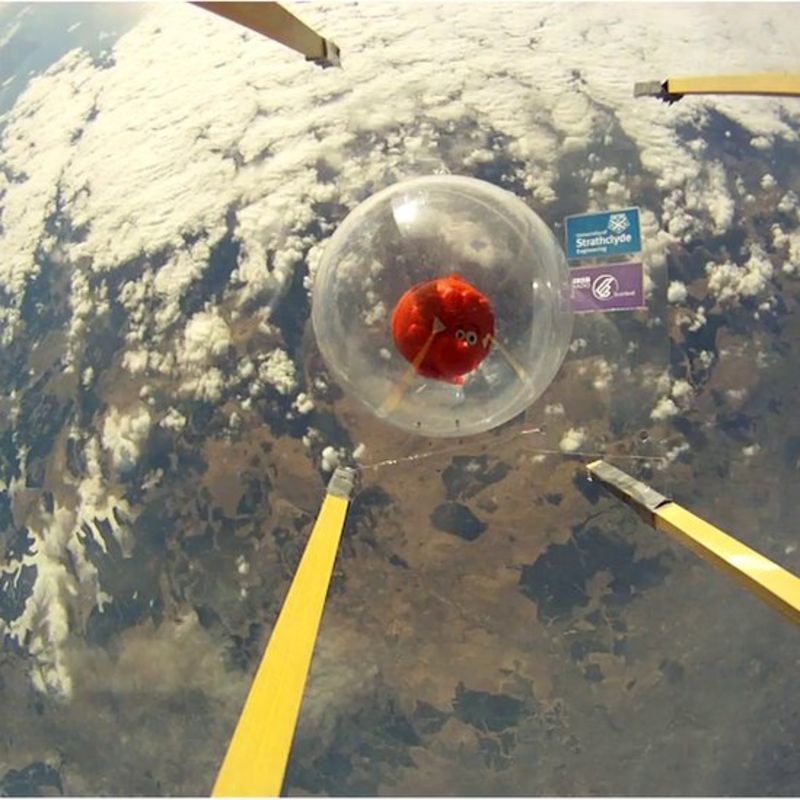 In pictures: Red Nose goes into space - BBC News