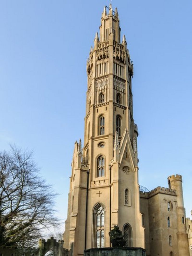In Pictures: Hadlow Tower restored - BBC News