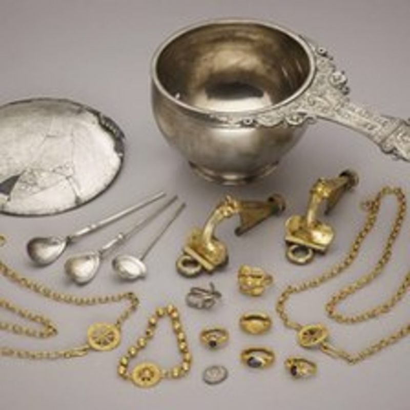 Backworth Hoard of Roman treasures home after 200 years - BBC News