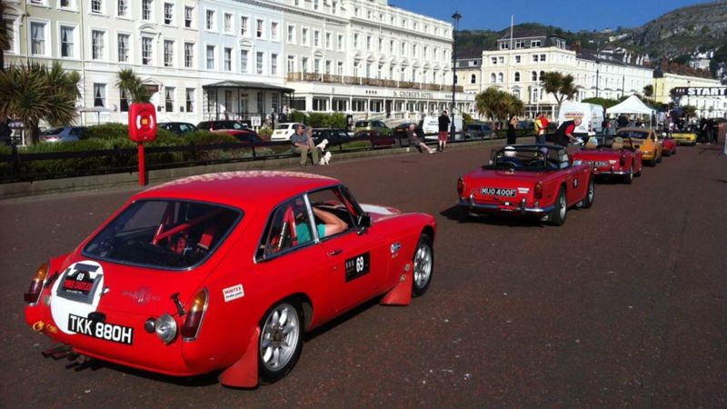 In Pictures: Three Castles Welsh Classic Trial car rally - BBC News