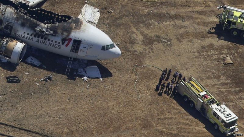 In pictures: San Francisco plane crash - BBC News
