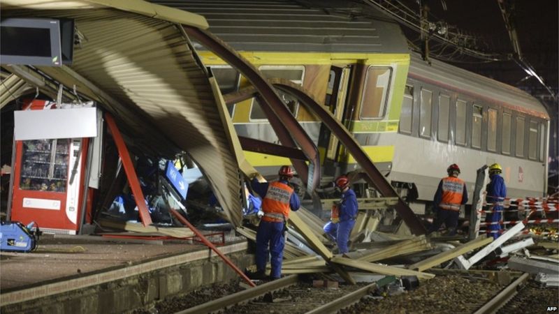 In pictures: French rail crash - BBC News