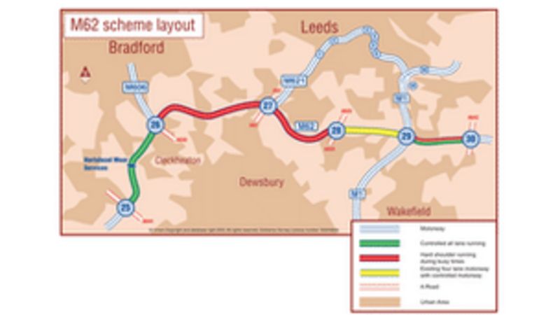 West Yorkshire Police warning over illegal M62 upgrade use - BBC News