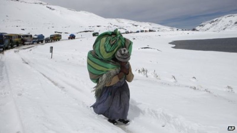 Peru snow state of emergency extended to more regions - BBC News