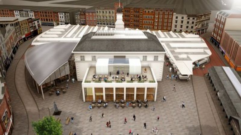 Leicester market redevelopment designs revealed - BBC News
