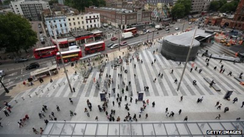 King's Cross Square opens to the public - BBC News