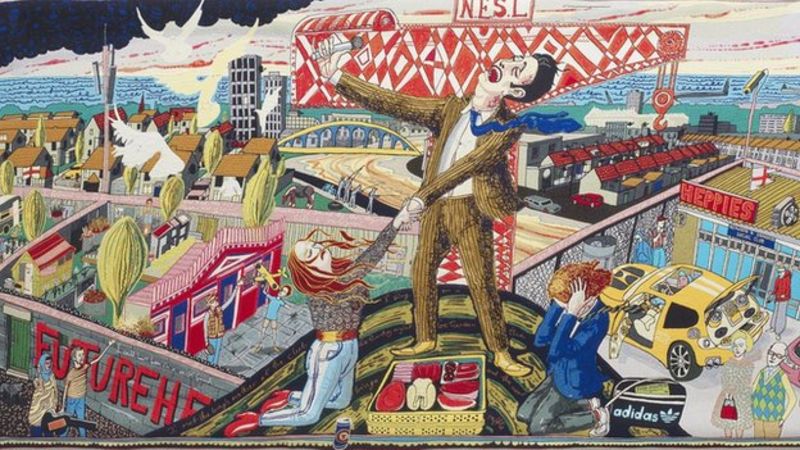 Grayson Perry tapestries show in Sunderland 'a success' - BBC News