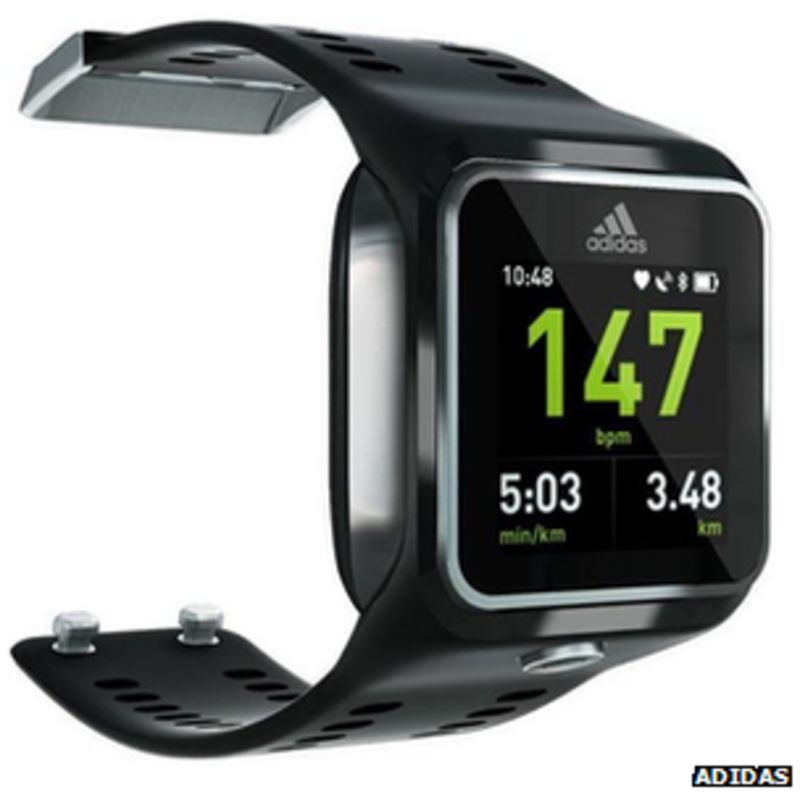 Adidas Micoach smartwatch has heart-rate sensor - BBC News