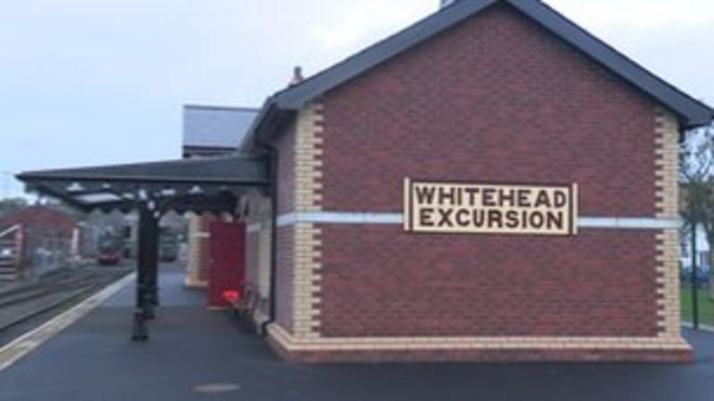 Whitehead railway station: A journey back in time - BBC News