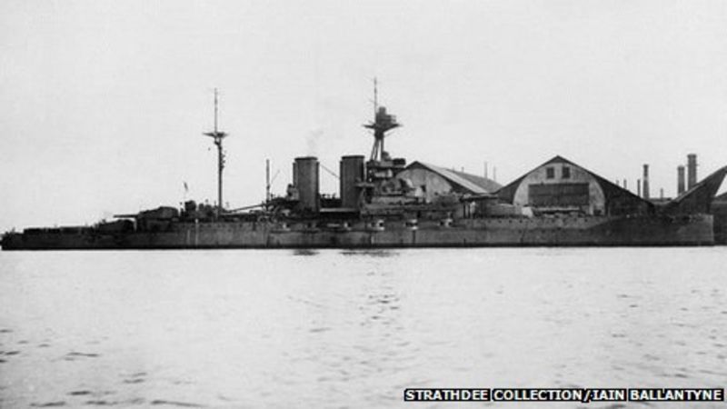 HMS Warspite centenary marked at Devonport Dockyard - BBC News