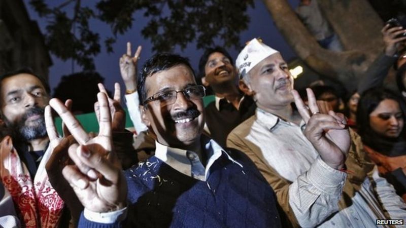 A spectacular debut by a new Indian party - BBC News