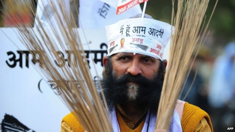 A spectacular debut by a new Indian party - BBC News