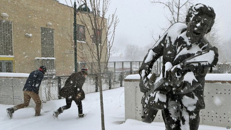 In pictures: US 'big freeze' - BBC News