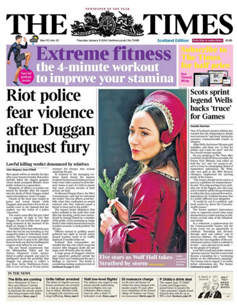 The front pages of Scotland's newspapers - BBC News