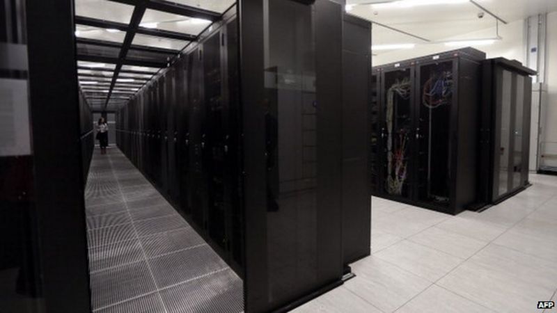Inside a custom-built data centre - BBC News