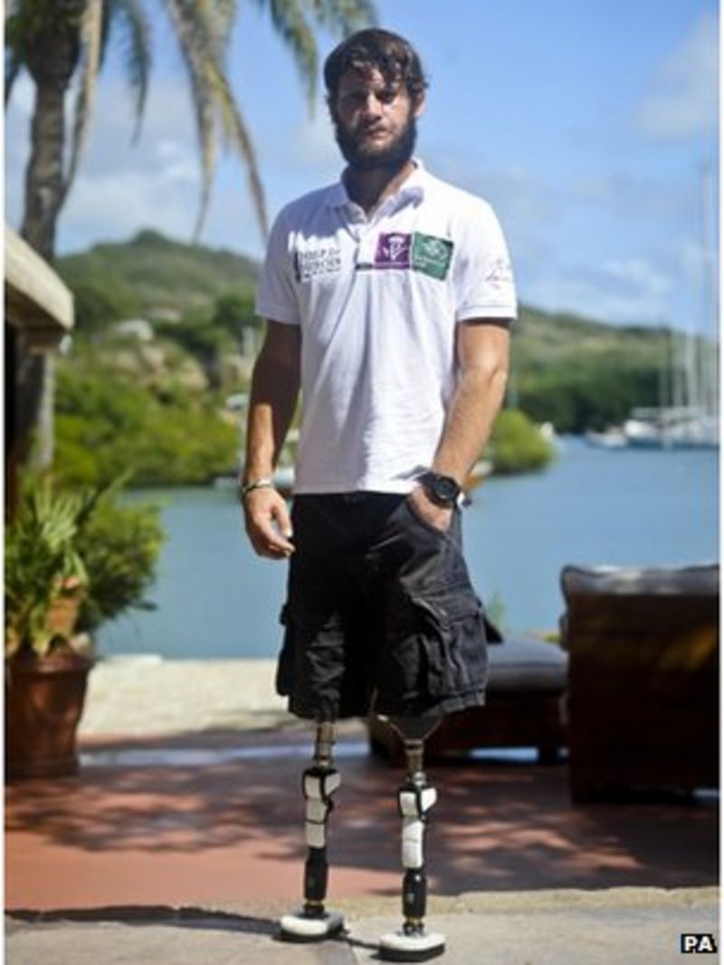 Amputee Cayle Royce's journey to Atlantic row - BBC News