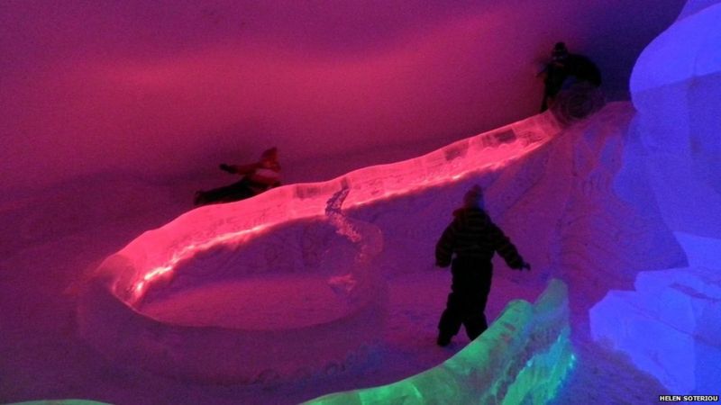 In pictures: SnowCastle of Kemi - BBC News