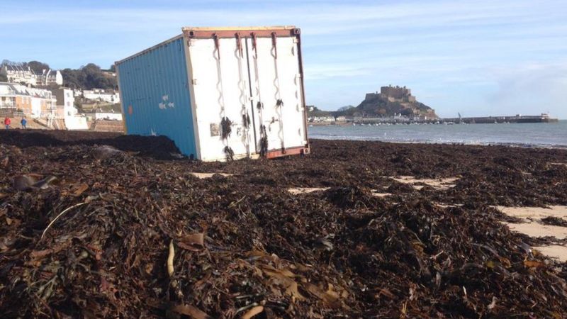 Channel Islands hit by storm force winds - BBC News