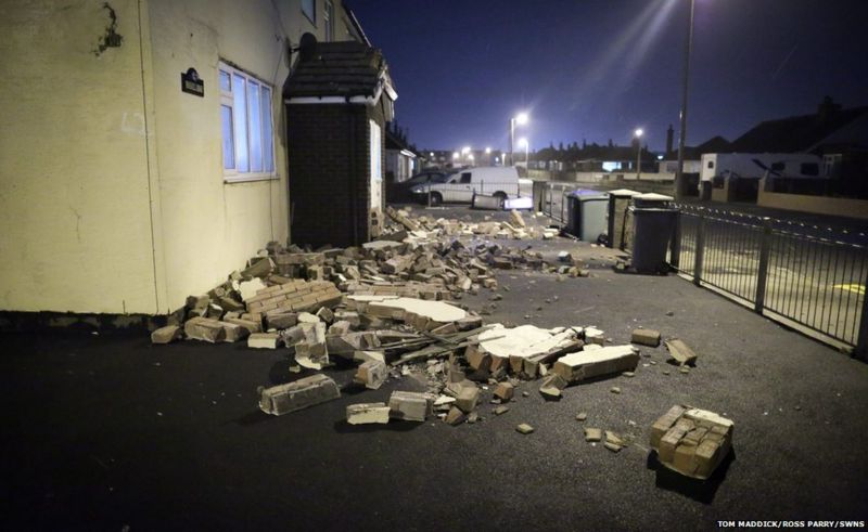 In pictures: Storms batter UK - BBC News