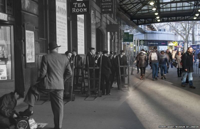 In pictures: London now and then - BBC News