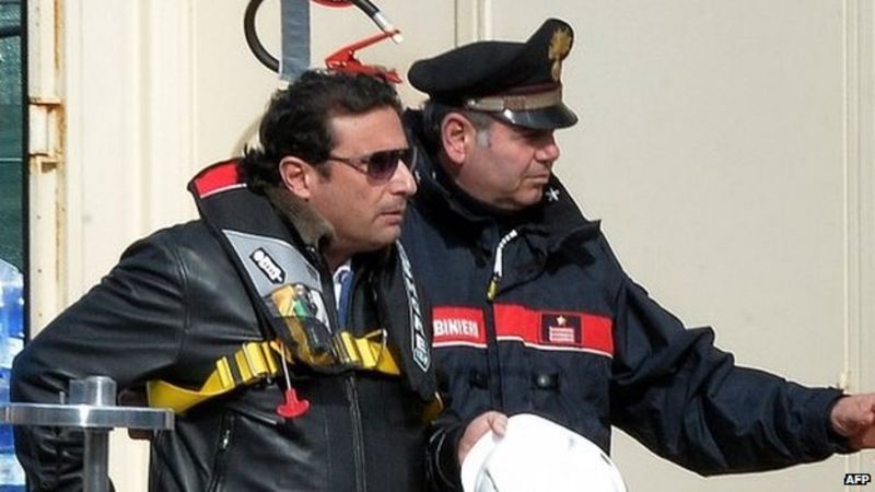 Costa Concordia's Captain Schettino returns to ship - BBC News
