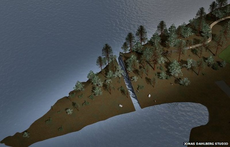 Gaping hole to mark Breivik victims in Norway - BBC News