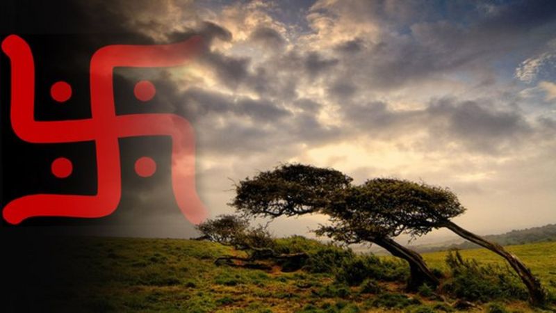 Walls, floors and rocks: England and its swastikas - BBC News