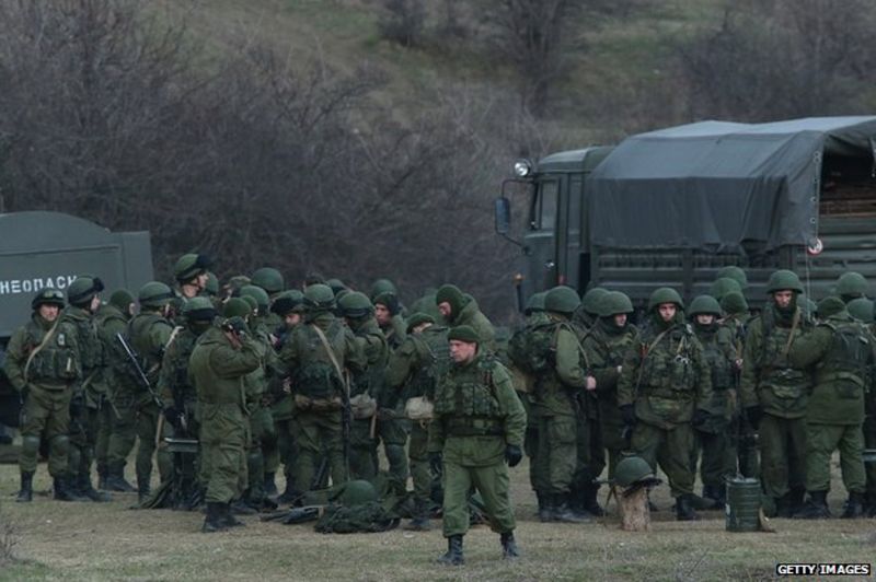 "Little green men" or "Russian invaders"? - BBC News