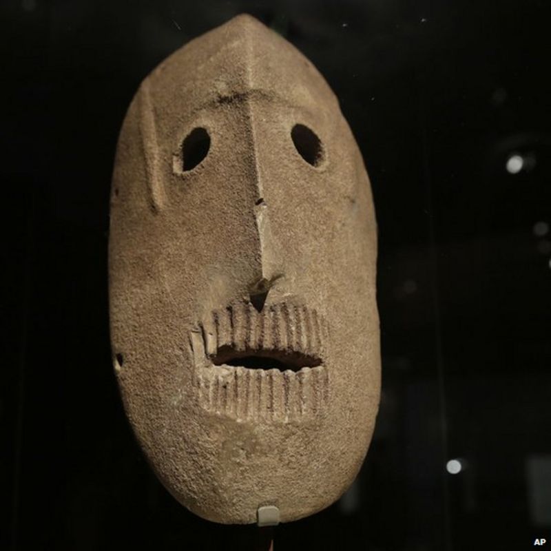 World's oldest masks go on display in Jerusalem - BBC News