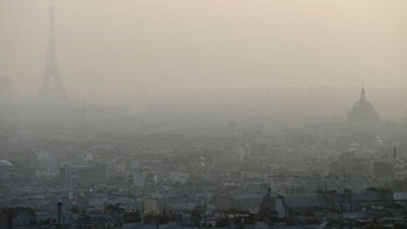 Paris car ban imposed after pollution hits high - BBC News