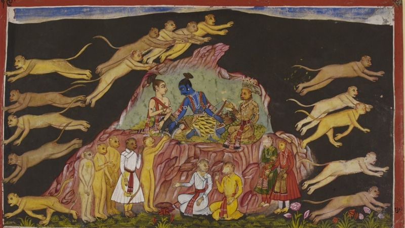 In pictures: Stunning Ramayana manuscript goes digital - BBC News