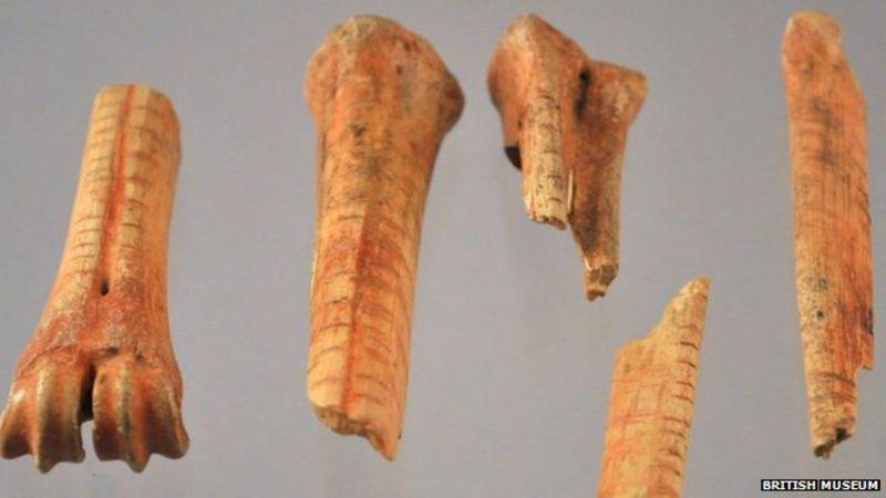 Great Orme Ice Age horse bone art returns to Llandudno - BBC News