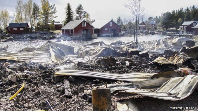 Sweden fire turns cans of rotten fish into exploding missiles - BBC News