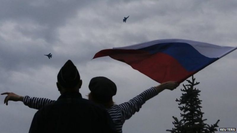 Powerful emotions stirring in Russia's 'divided nation' - BBC News