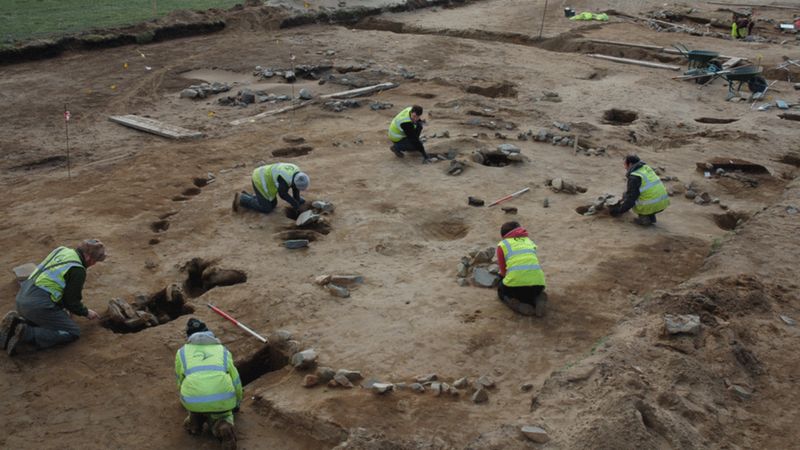 Hidden treasures of Dunragit bypass works revealed - BBC News
