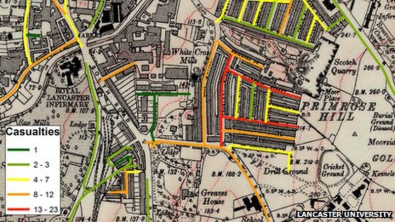 Lancaster University develops online map to reveal city's war dead ...