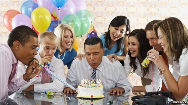 The safe way to recognise a workplace birthday - BBC News