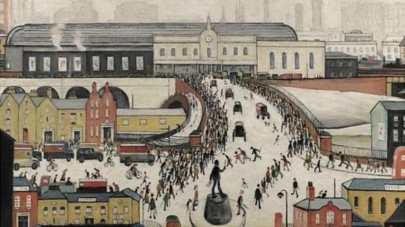 Lowry portrait fetches 'record' £1.7m at auction - BBC News