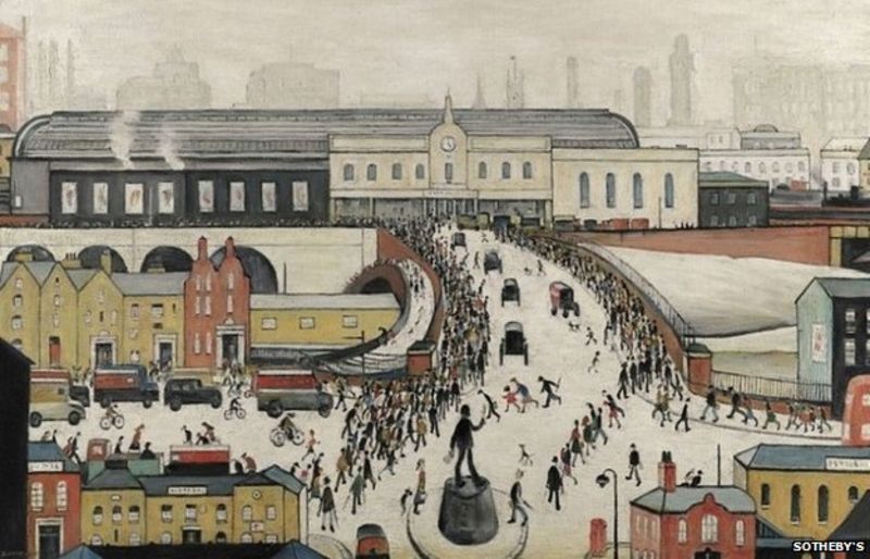 LS Lowry painting sold for £2.3m at auction - BBC News