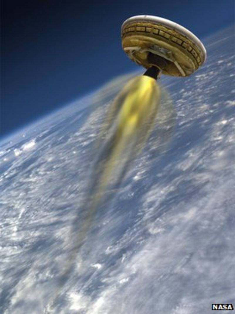 Nasa 'flying saucer' tests Mars tech - BBC News