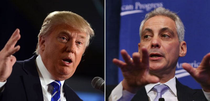 Donald Trump skyscraper sign 'tasteless' - BBC News